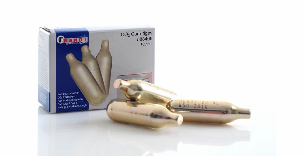 Patroner 8 gram med CO2 til soda sifon 10 stk i pakken